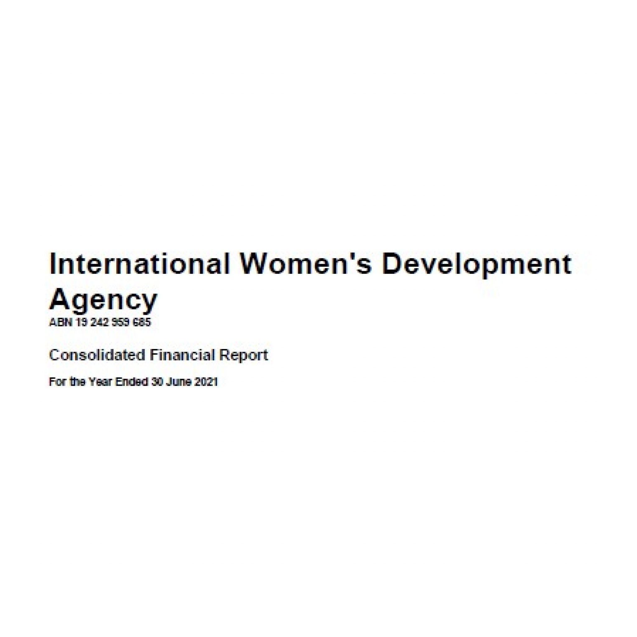 Annual Reports | IWDA